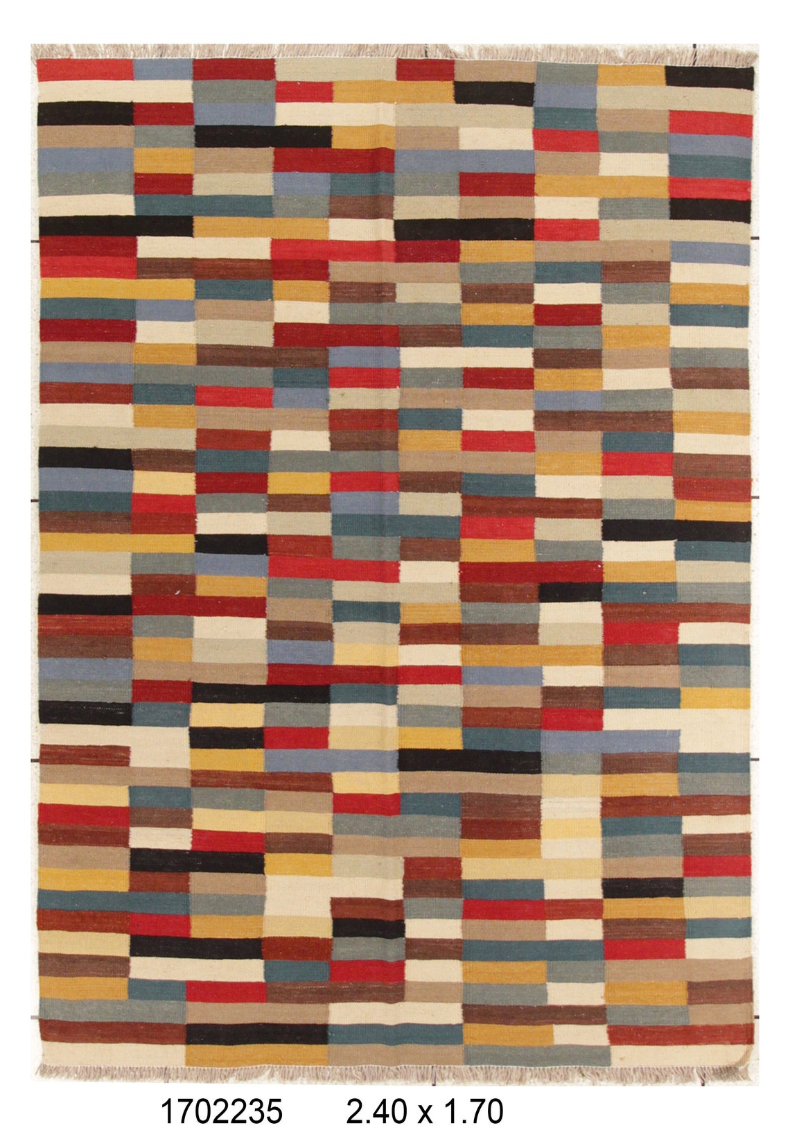 Size: 170 cm x 240 cm / 5.6' x 7.9' Striped area rug | Etsy