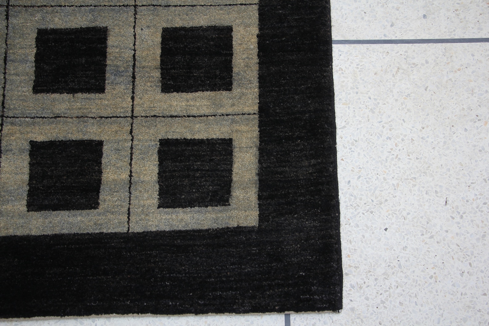 Black and Grey Rug Living Room Rug Bedroom Rug Office Rug - Etsy