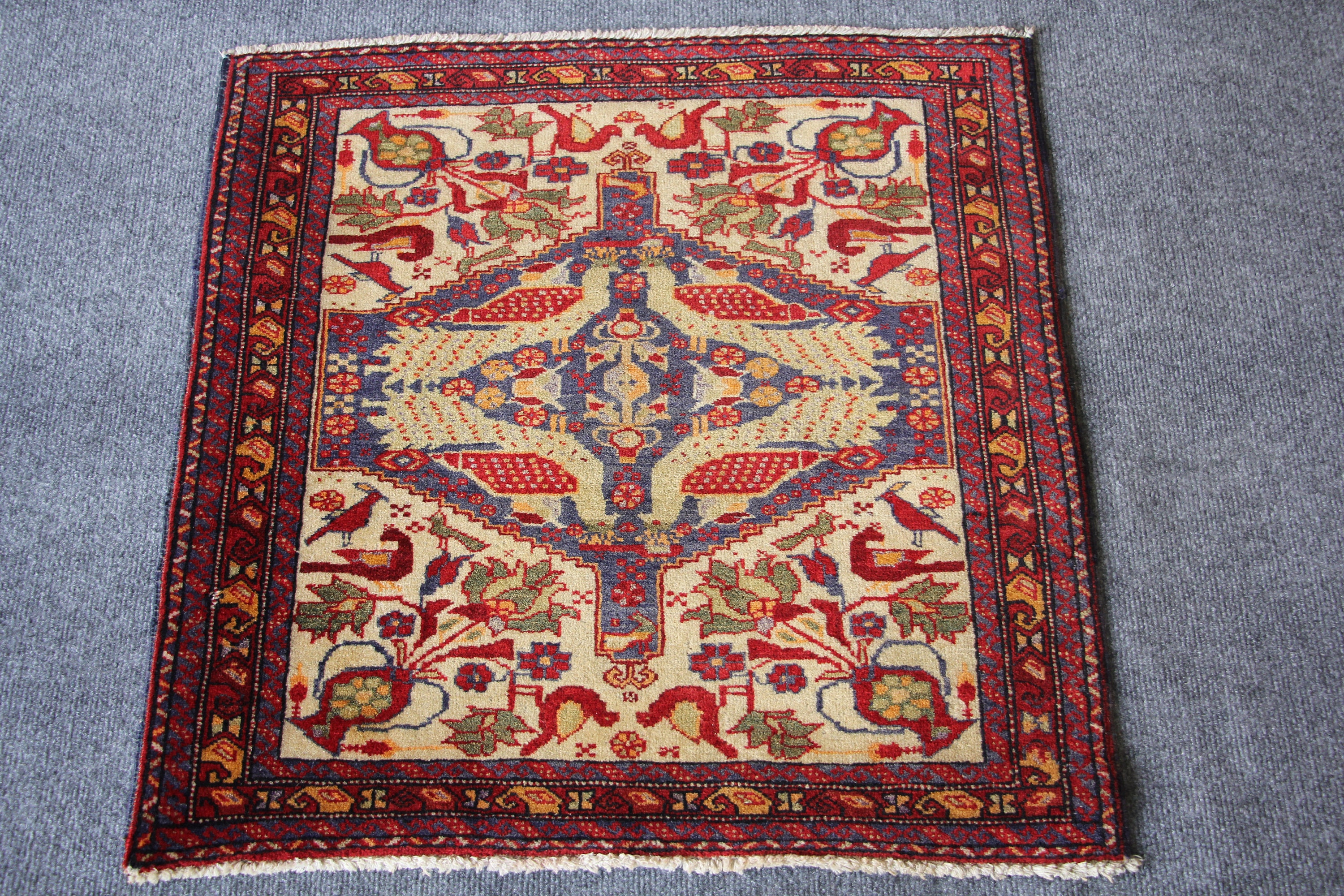 Vintage entrance rug entry rug welcome mat welcome rug | Etsy