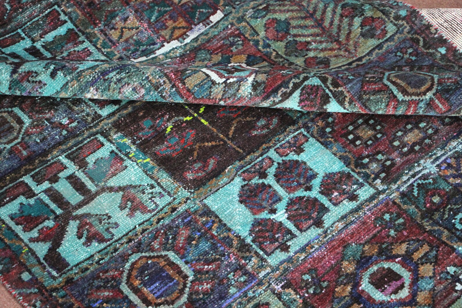 4x5 Area Rug Compartment Rug. Size: 128 Cm X 157 Cm/ 4.2' - Etsy