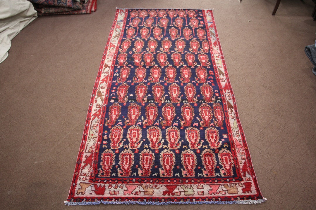 122 Cm X 268 Cm / 4.0' X 8.8' Small Design Rug. Floor Rug, Unique ...