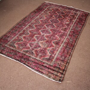 122 Cm X 200 Cm/4' X 6.6' Distressed Rug, Faded Vintage Rug, Faded ...