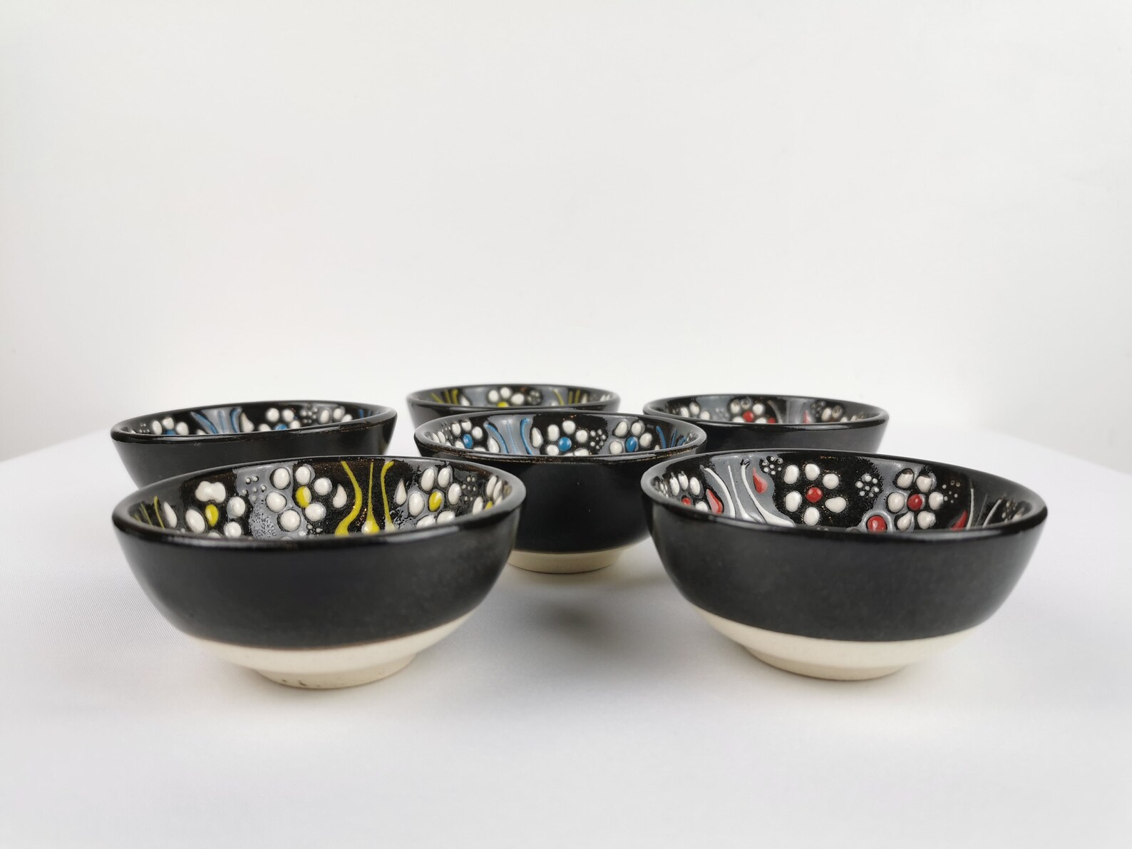 Small Ceramic Bowls Set of 6 Snack Bowls for Tapas Dessert - Etsy UK