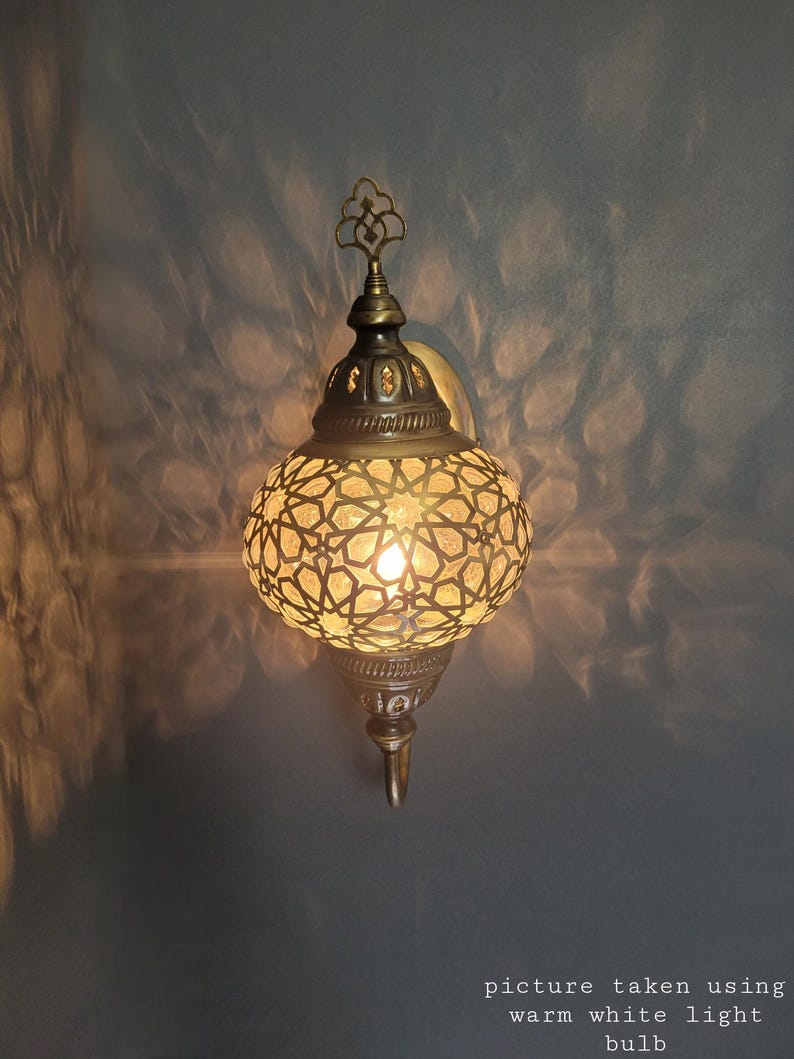 Free UK/EU Led Bulb Laser Blown Glass Wall Sconce Lamp,living Room Wall ...