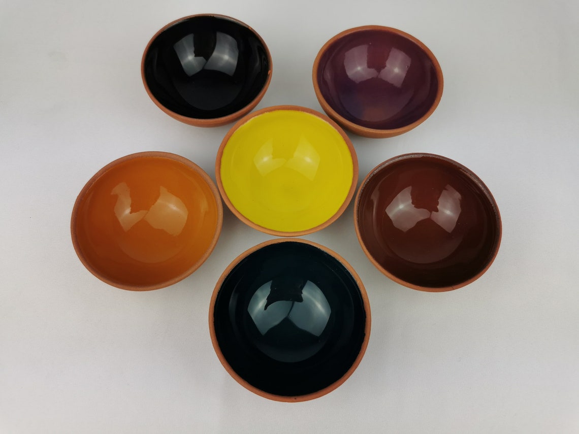 Small Ceramic Bowls Set of 6 Snack Bowls for Tapas Dessert - Etsy UK
