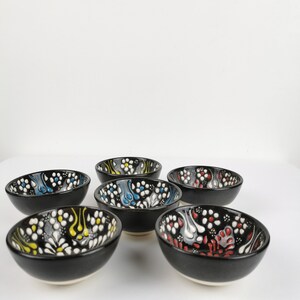 Small Ceramic Bowls Set of 6 - Snack Bowls for Tapas, Dessert, Nuts ...