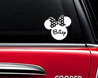 Disney Minnie Mouse Castle Vinyl Decal - Etsy
