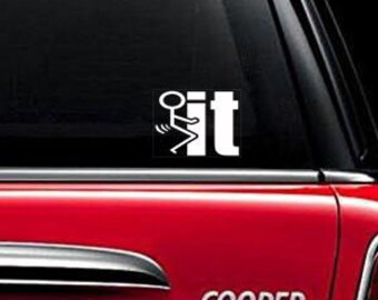 Saving Gas Vinyl Car Decal, Permanent Vinyl Decal, Funny Car Decal, Car ...