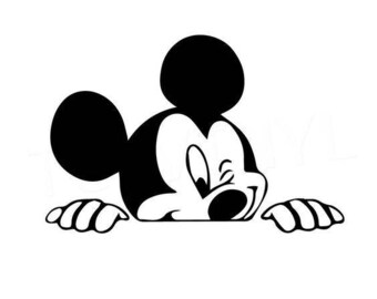 Mickey Mouse Decal | Etsy