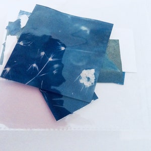 Cyanotype and Acrylic Print off Cuts for Crafters to Use in ...