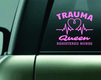 Trauma Queen Sticker - Etsy