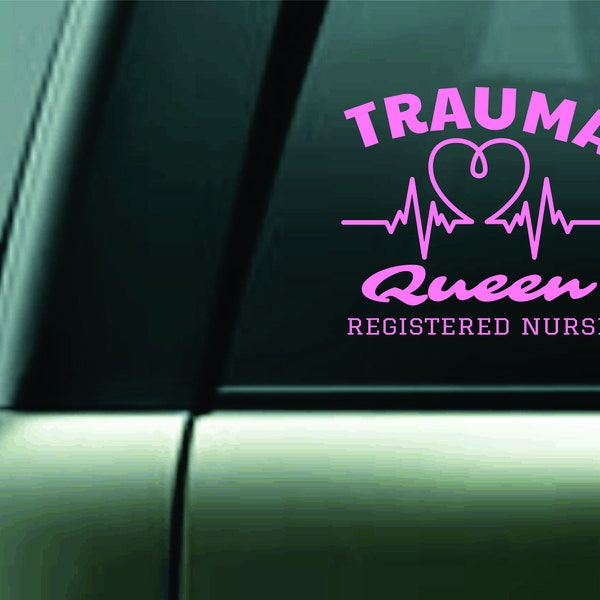 Trauma Queen Sticker - Etsy