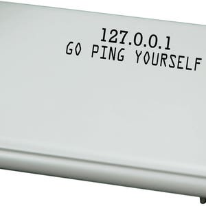 Funny Network Engineer Stickers, for Computer Geeks, 127.0.0.1, for ...