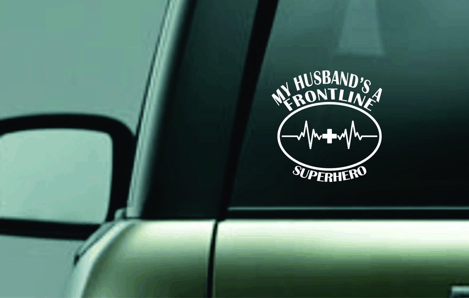 Doctor Sticker. Doctor Decal. Husband's a Front Line Super Hero ...