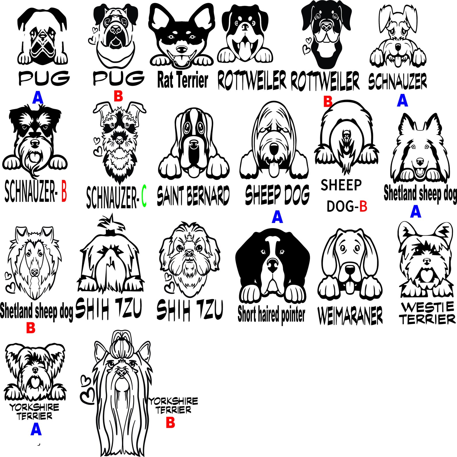 Custom Dog Memorial Decal Gift. Dog Face Decal for Cars From - Etsy