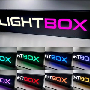 Custom Light Box Sign, With Your Own Text or Logo. for Interior Display ...
