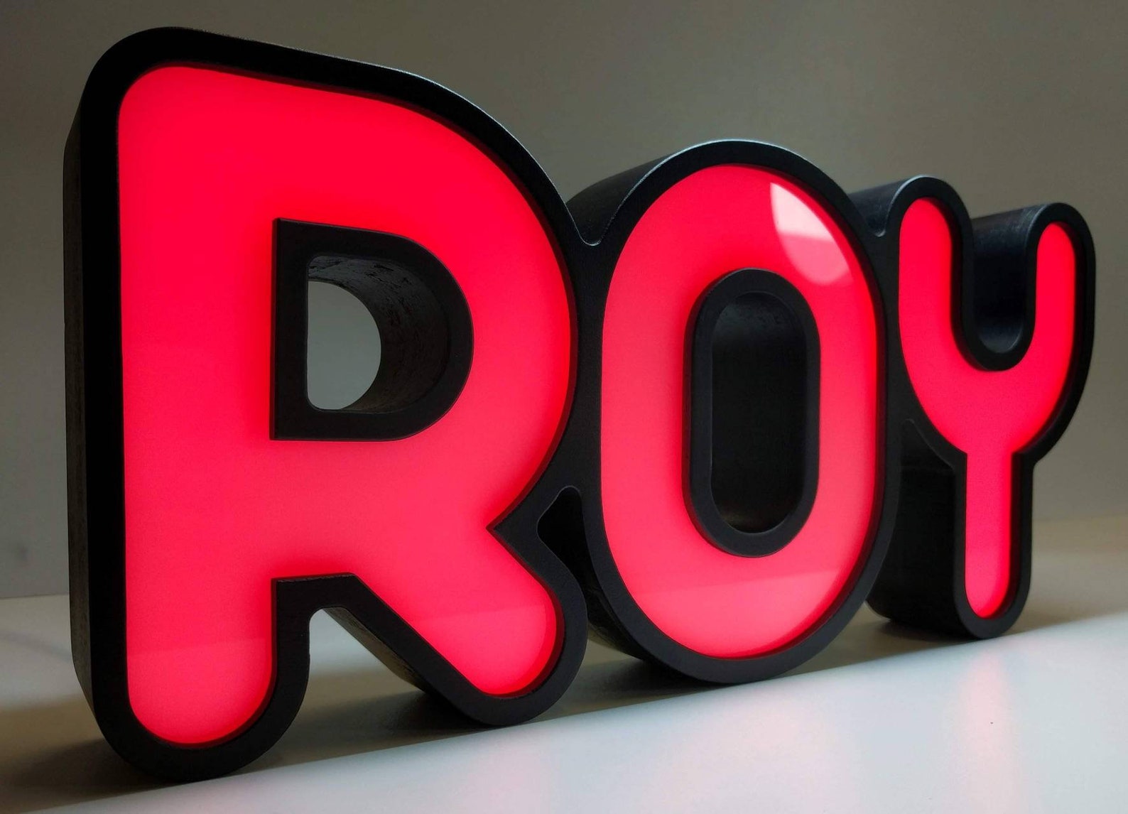 Personalised Name Light. Custom Made Illuminated LED Sign. | Etsy UK