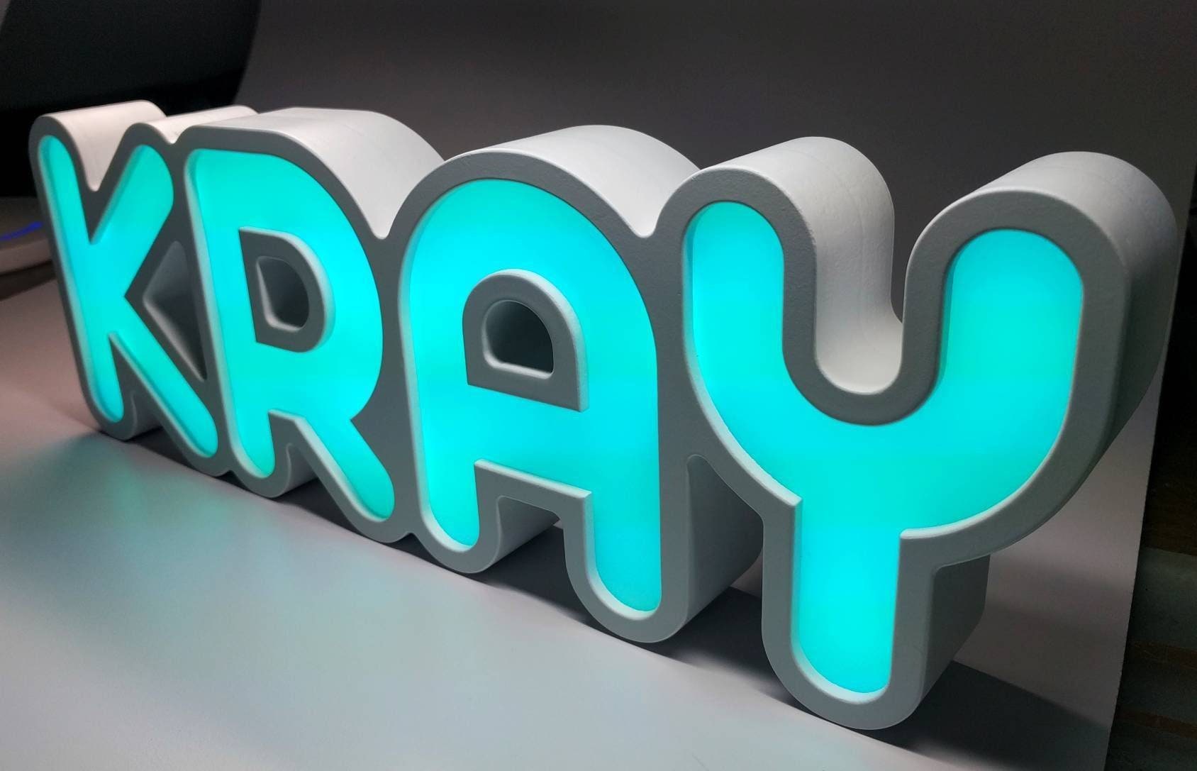 Personalised Name Light. Custom Made Illuminated LED Sign. - Etsy UK