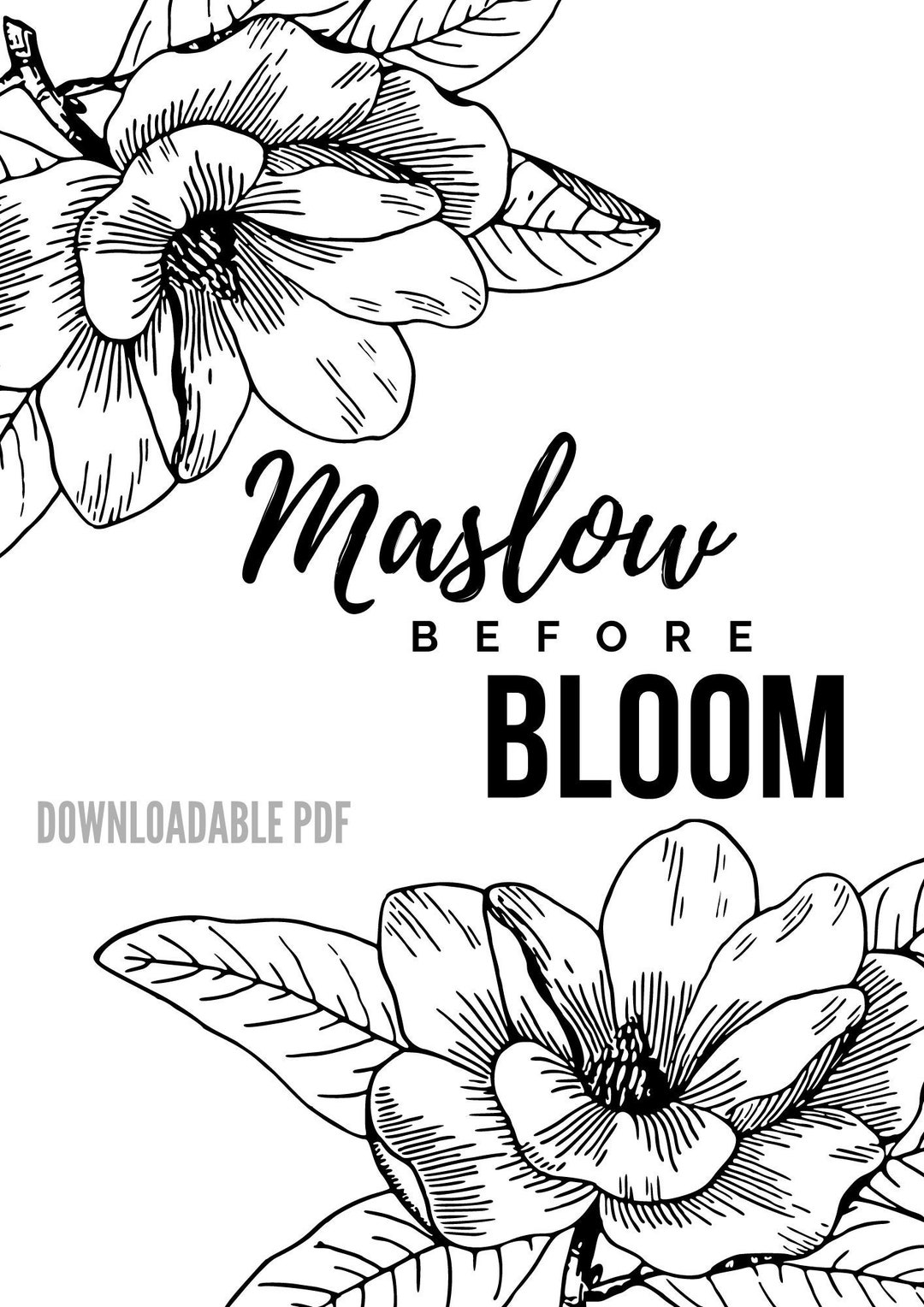 Maslow Before Bloom, Teacher Print, Educational Art, Classroom Art ...