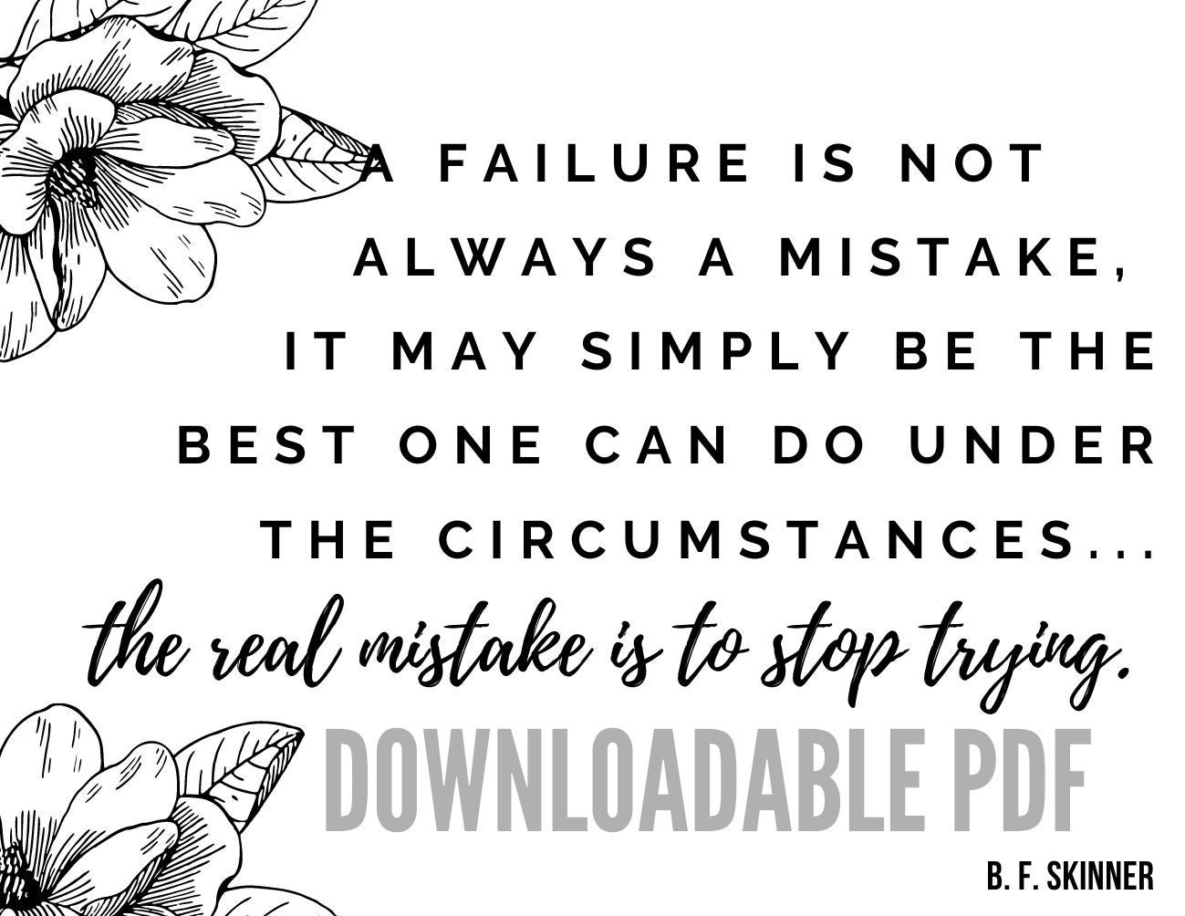 B.F. Skinner Quote, Printable Art, Teacher, BCBA, ABA, Administrator ...