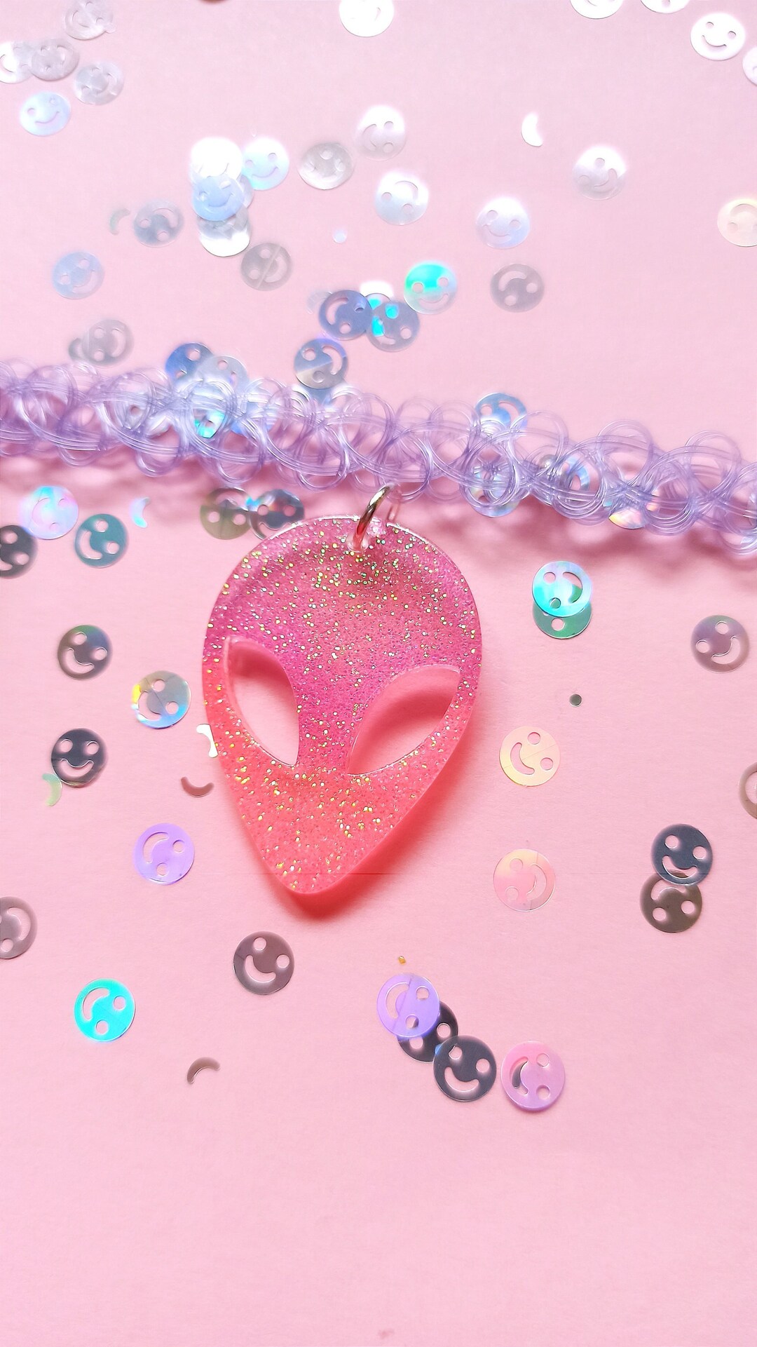 Uchuu Kei Alien Choker Necklace /magical Girls Aesthetic Fairy - Etsy