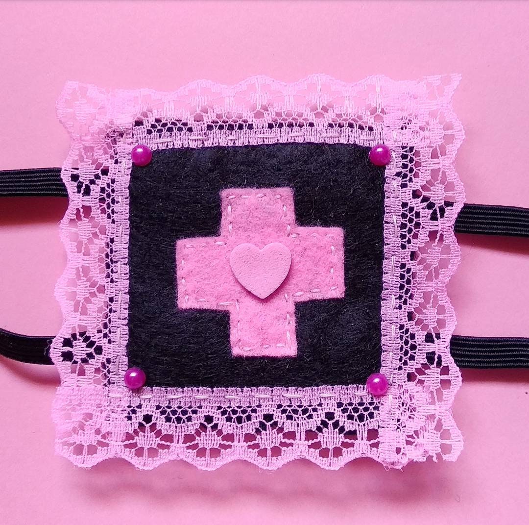 Menhera Lace Eye Patch Handmade Yami Kawaii Accessories - Etsy Australia