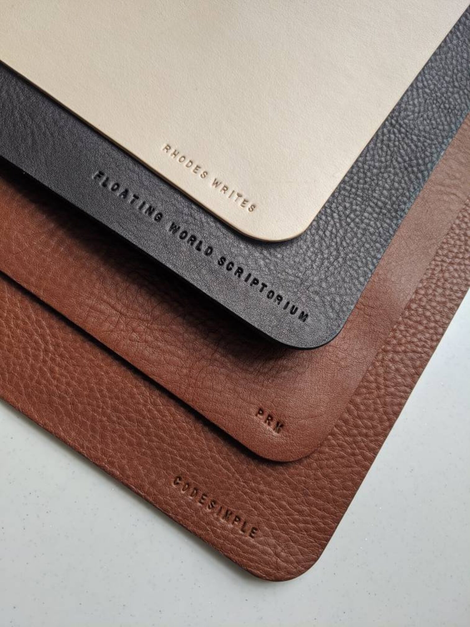 A4 Calligraphy Blotter - Personalised Blotter - Calligraphy Leather ...