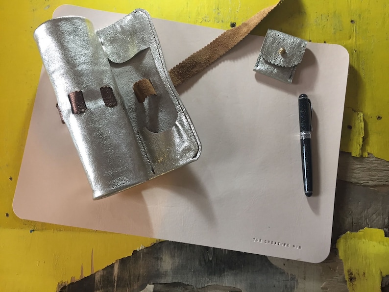 Personalised A3 Leather Calligraphy Blotter Calligraphy - Etsy