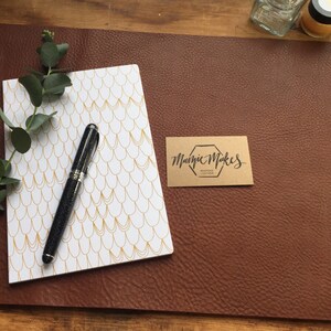 Calligraphy Blotter - Personalised Blotter - Calligraphy Leather Desk ...