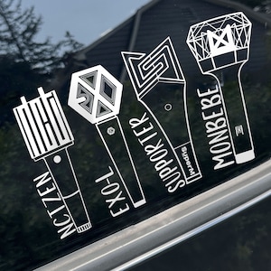 Kpop Car Decal, Vinyl Sticker, Light Stick, Sticker for Cars - Boy ...
