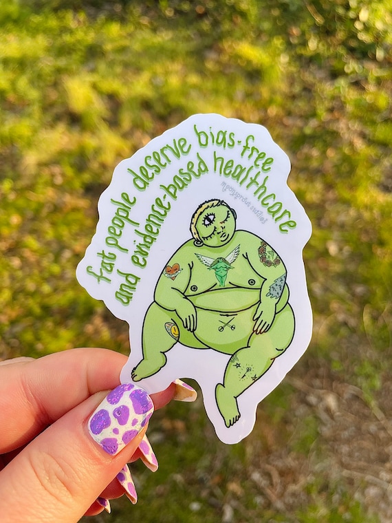 Body Positive Fat Masc Babe Punk Tattoo Mantra Sticker Self - Etsy
