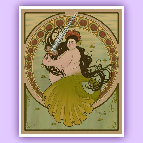 Fat Mermaid - Etsy