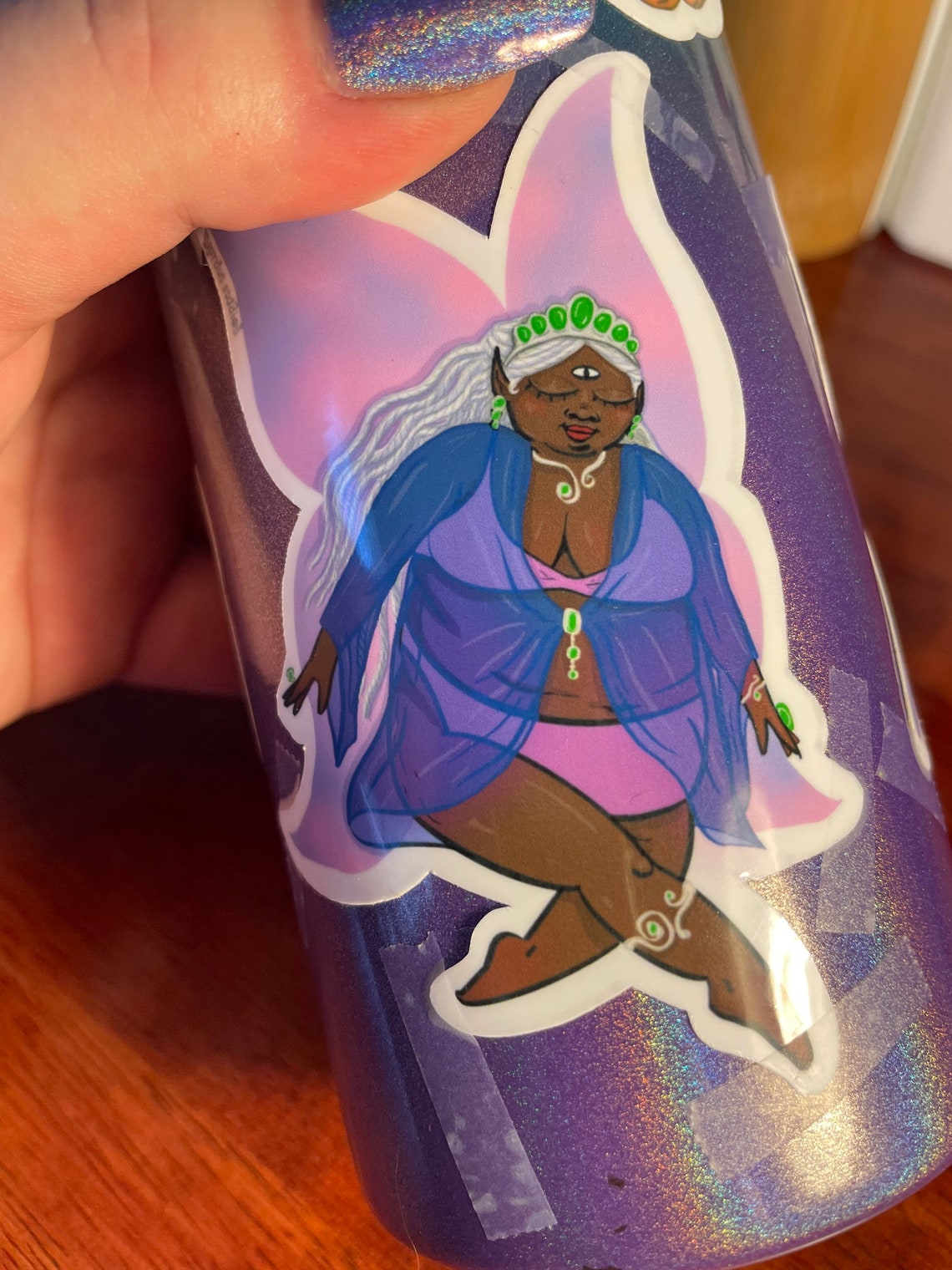 Body Positive Fairy Sticker Fat Plus Size Butterfly Curvy Inclusive ...