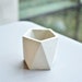 Tall Pentagonal Antiprism Pot | Geometric Concrete Planter | Cement ...