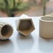 Tall Pentagonal Antiprism Pot | Geometric Concrete Planter | Cement ...