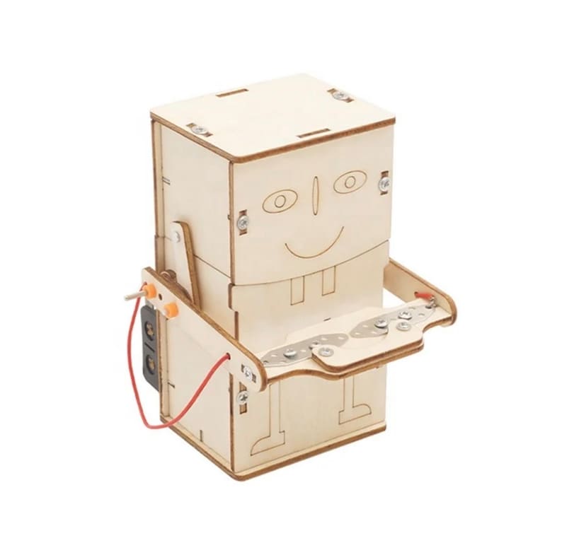 DIY Kit Wooden Coin Eating Robot • Educational STEM Science Technology ...