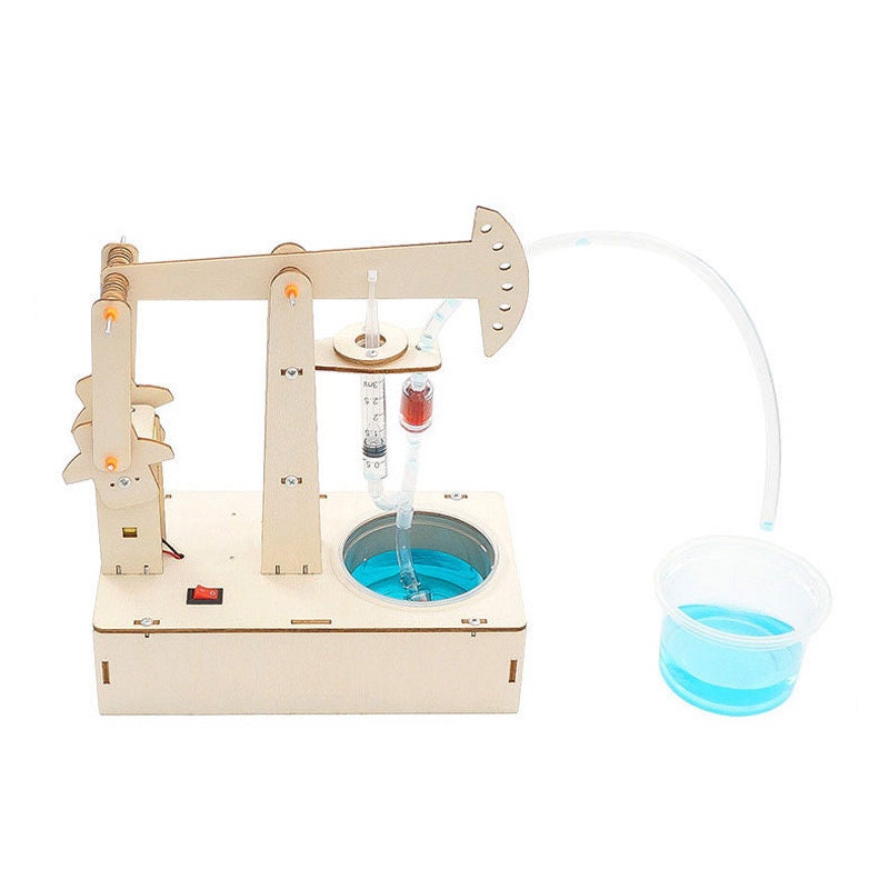 DIY Build a Wooden Mini Oil Rig System Stem Kit Educational STEM ...
