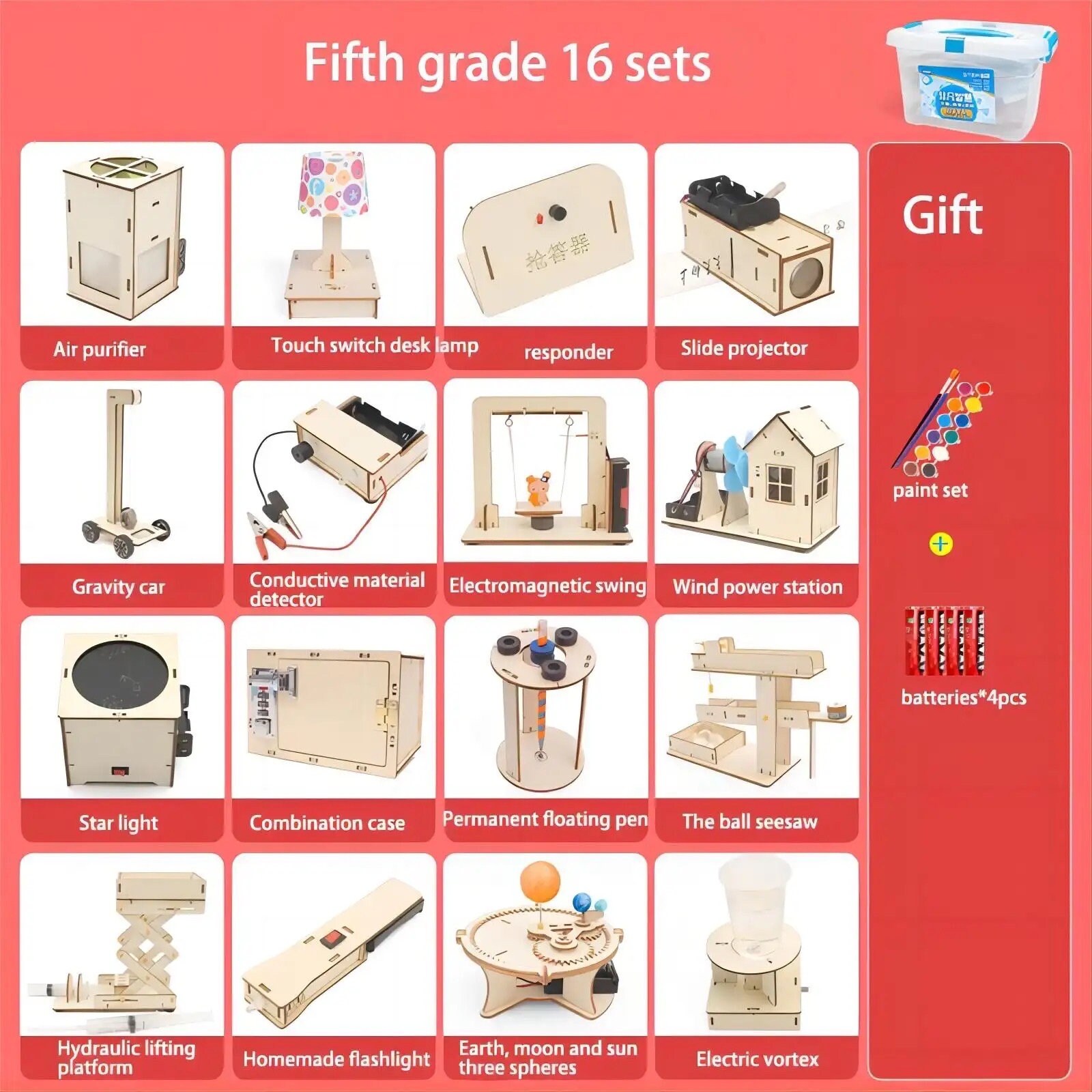 DIY Assembly 16 STEM Kit Sets Bundle Box for 5th Grade Educational Toys ...