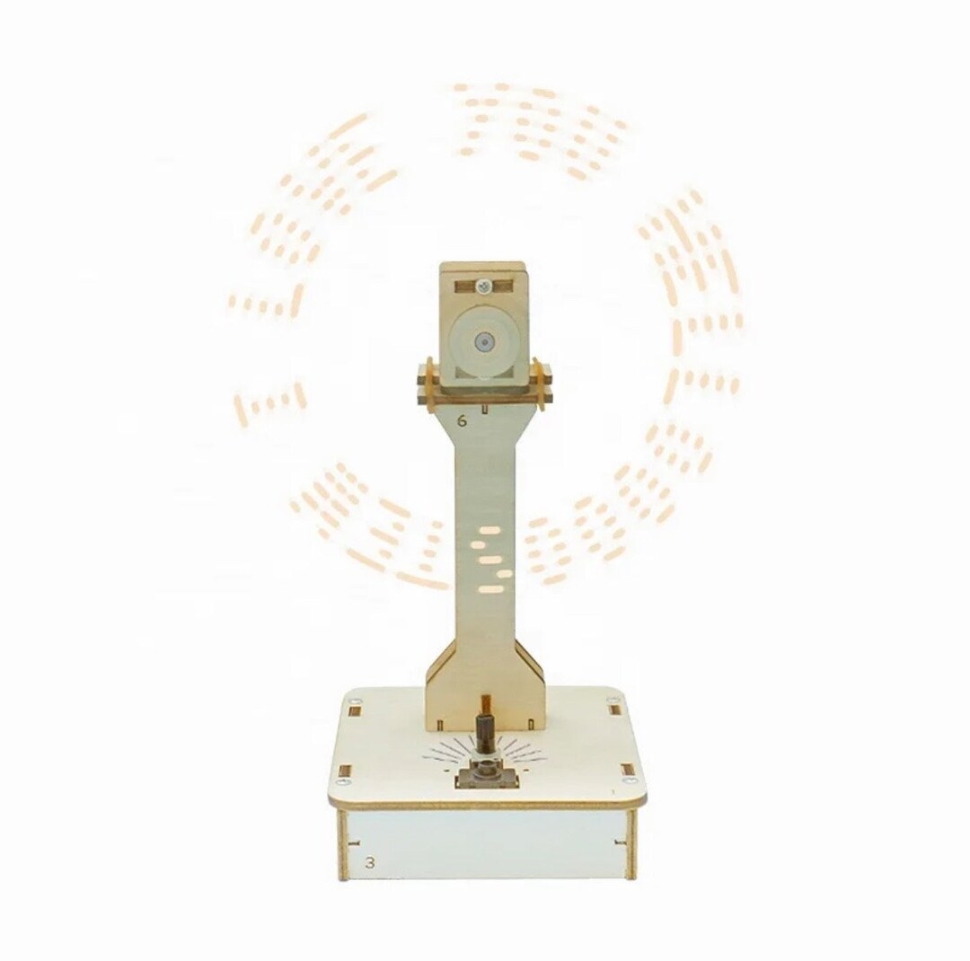 DIY Kit Wooden Rotating Led Display Stem Kit • Educational STEM Science ...