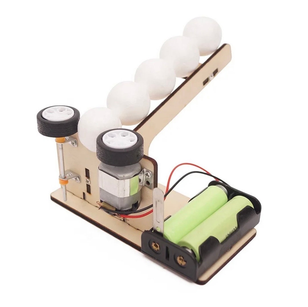 DIY Kit Wooden Ball Shooting Machine Educational STEM Science ...