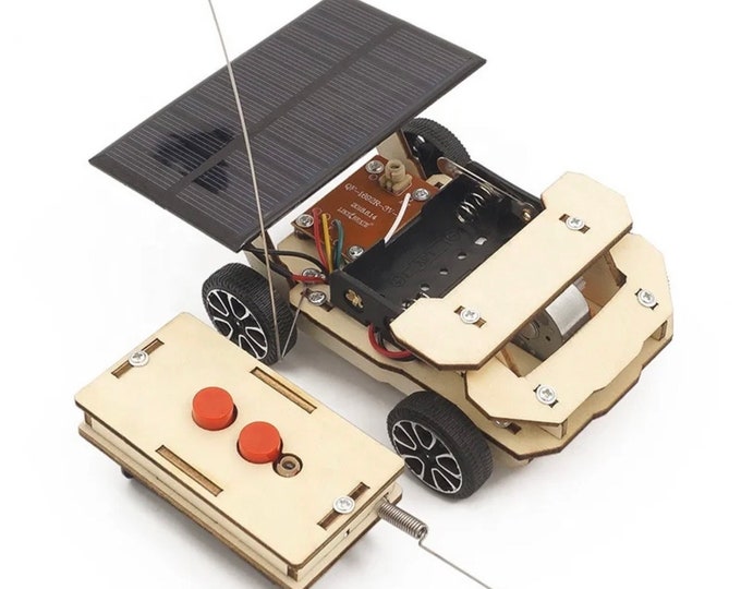 DIY Kit Build Solar Powered Wireless Remote Control Race Car ...
