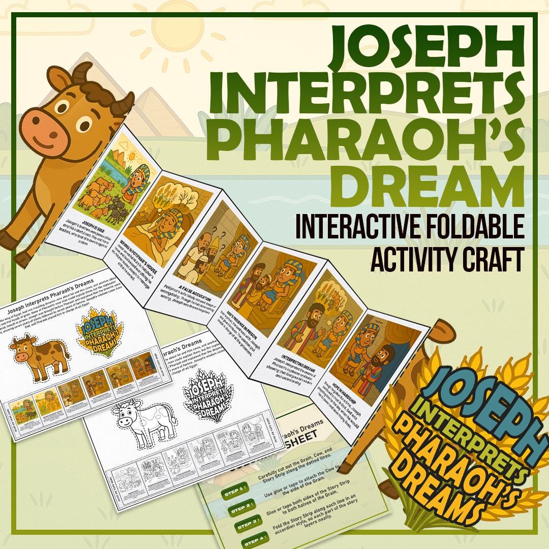 Joseph Interprets Pharaohs Dreams Instant Download, Great for Christian ...
