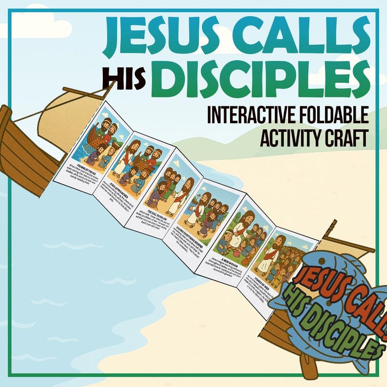 Jesus Calls His Disciples Instant Download, Great for Christian Kids ...