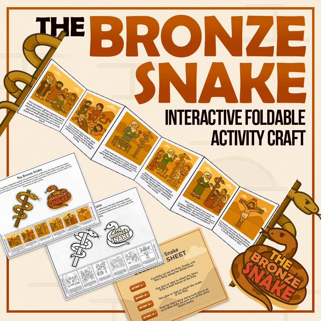 Instant Download the Bronze Snake Foldable Craft Activity, Great for ...