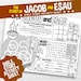 Jacob and Esau Activity Sheet – Instant Download, Great Craft for ...