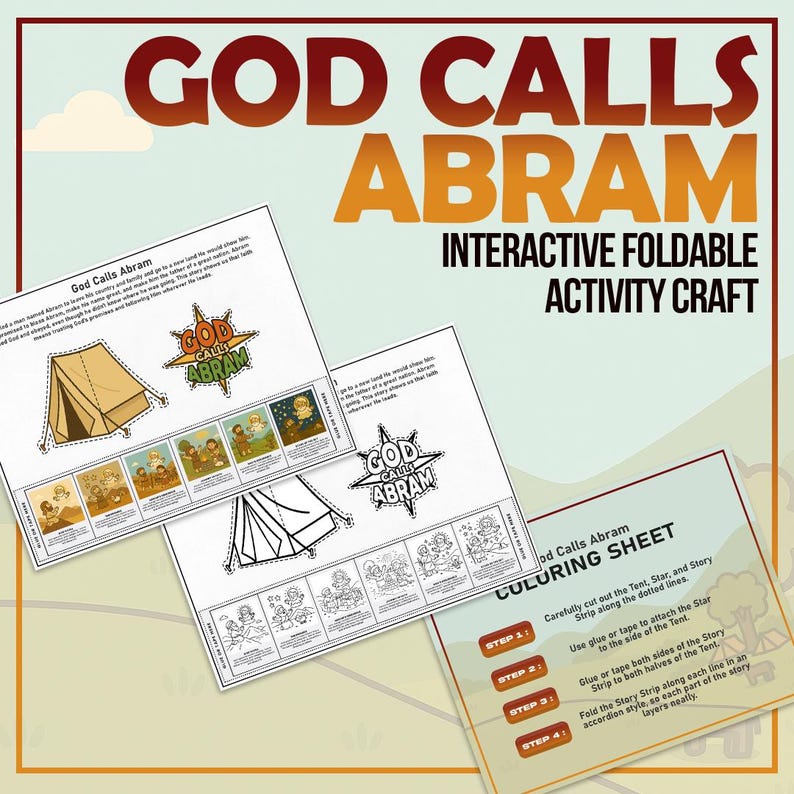 God Calls Abram Instant Download, Great for Christian Kids ...