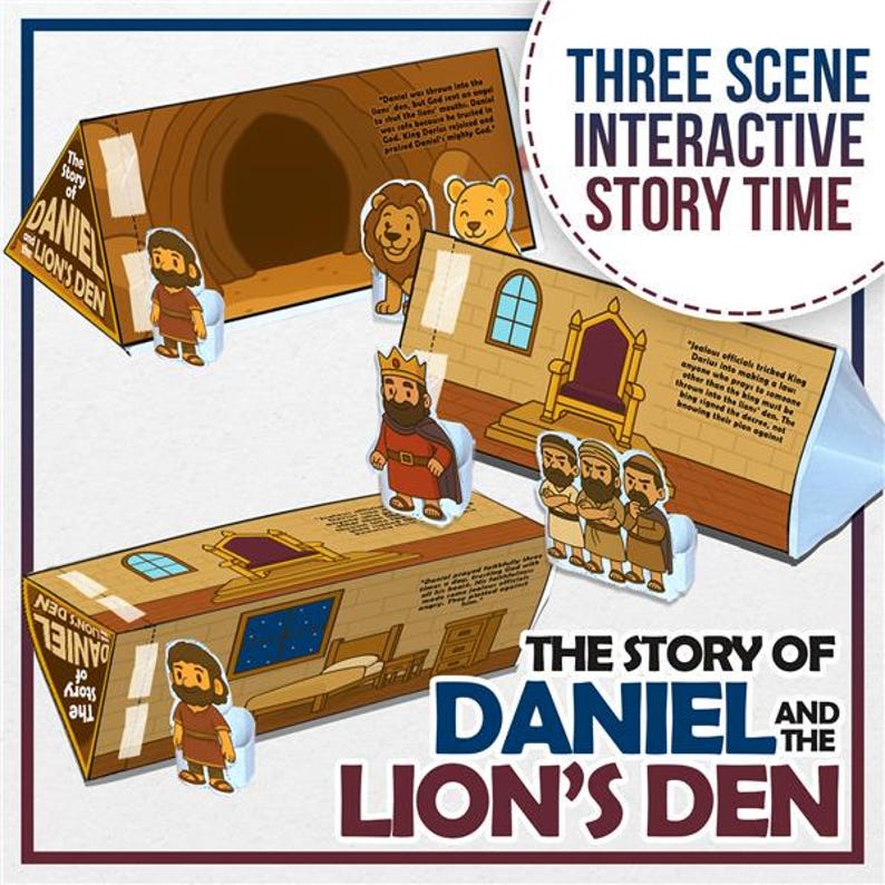 Daniel and the Lion's Den Craft | Finger Puppets, Paper Dolls ...
