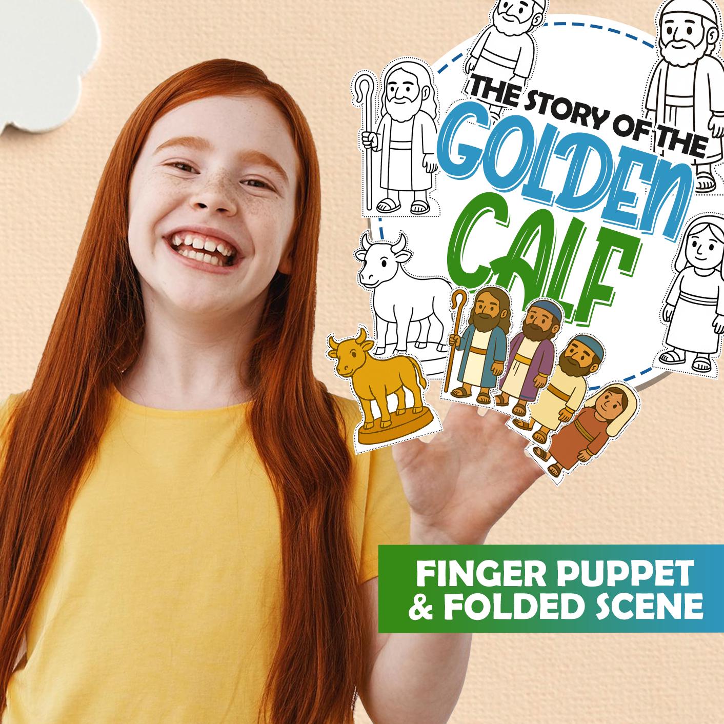 Golden Calf Bible Craft | Finger Puppets, Paper Dolls, Interactive ...