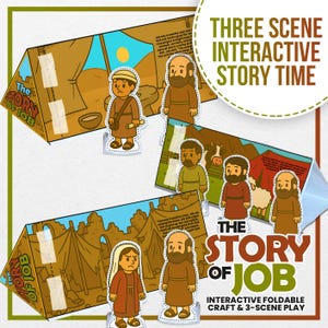 Job Bible Story Craft | Finger Puppets, Paper Dolls, Interactive ...