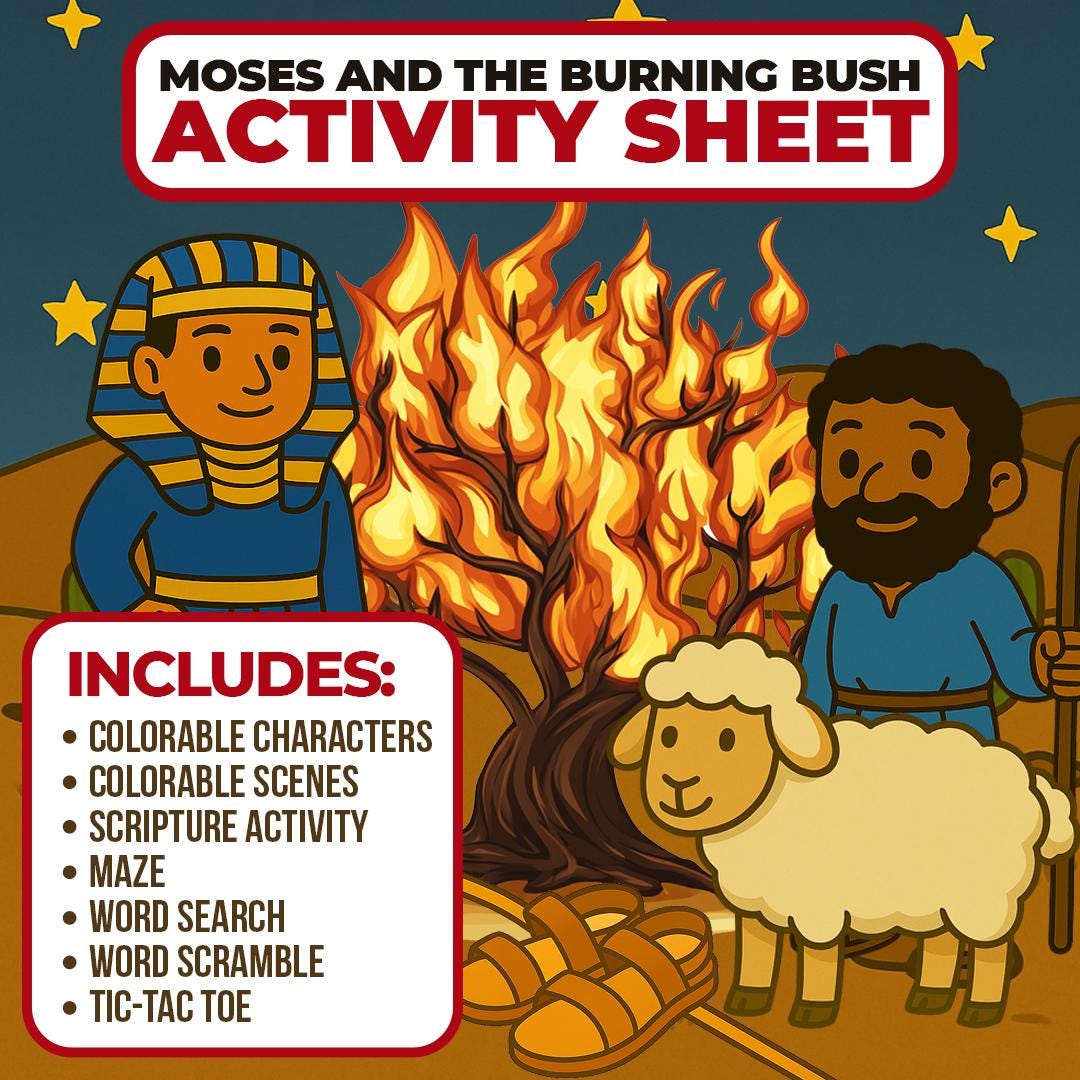 Moses and the Burning Bush Craft | Finger Puppets, Paper Dolls ...